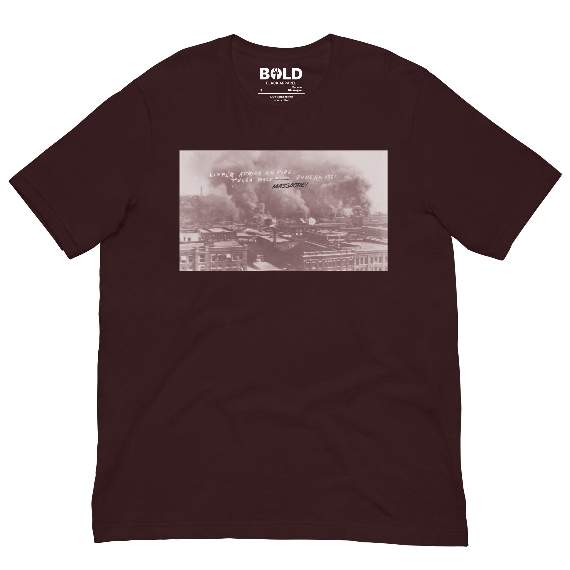 Black Culture T-Shirt – Tulsa Race Massacre Design – Bold Black Apparel